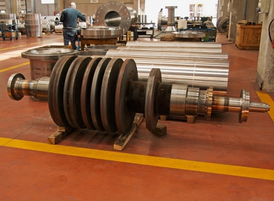 INDUSTRIAL STEAM TURBINE SHAFT - Ring Mill SpA